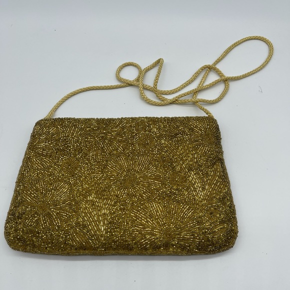 Bechamel | Bags | Vintage Bechamel Gold Beaded Evening Bag | Poshmark